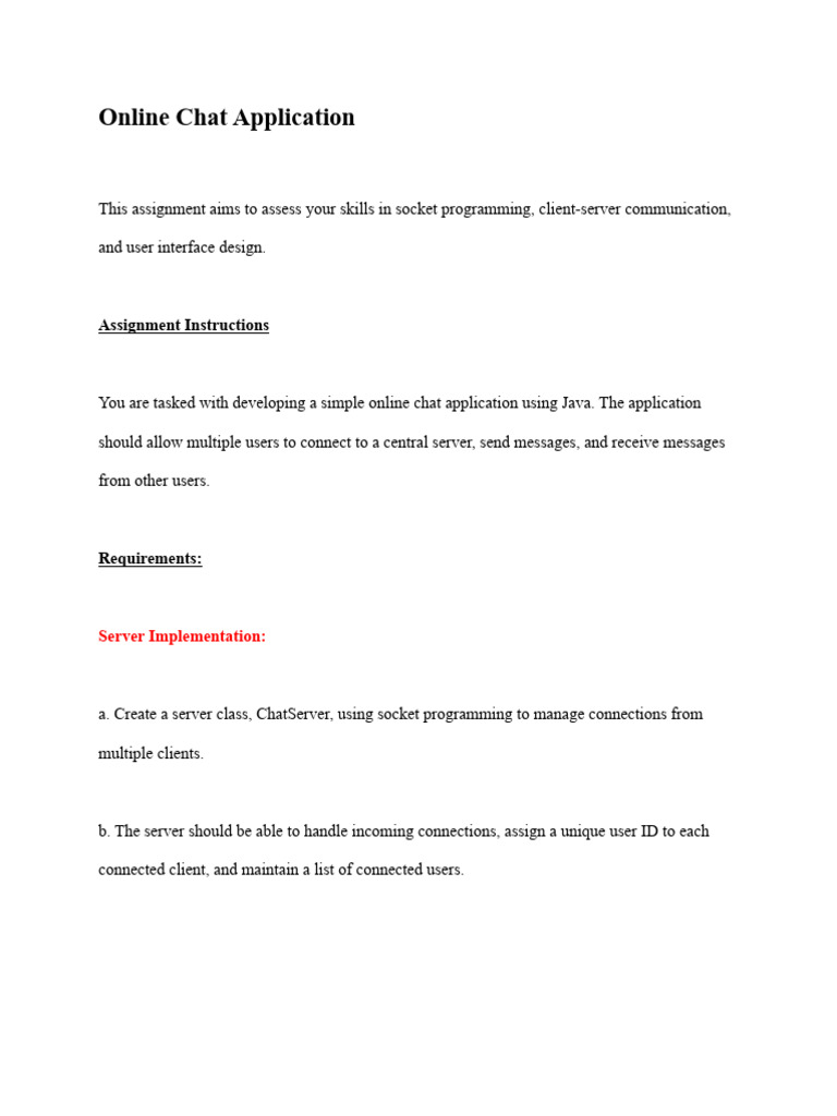 Assignment Unit 7 | PDF | Network Socket | Server (Computing)