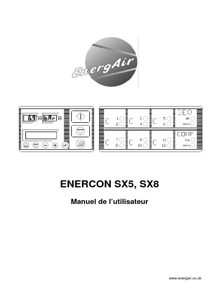 Manuel D'utilisateur - Enercon SX5 & SX8 - Y01ENER03 | PDF | Menu ...