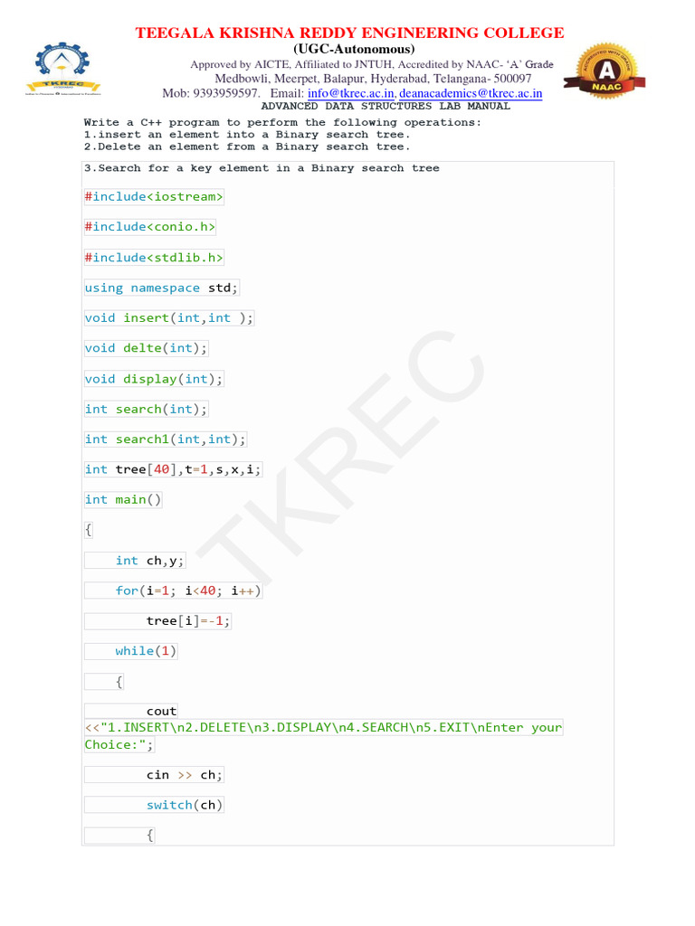 ADS Lab I | PDF | Computer Programming | Algorithms And Data Structures