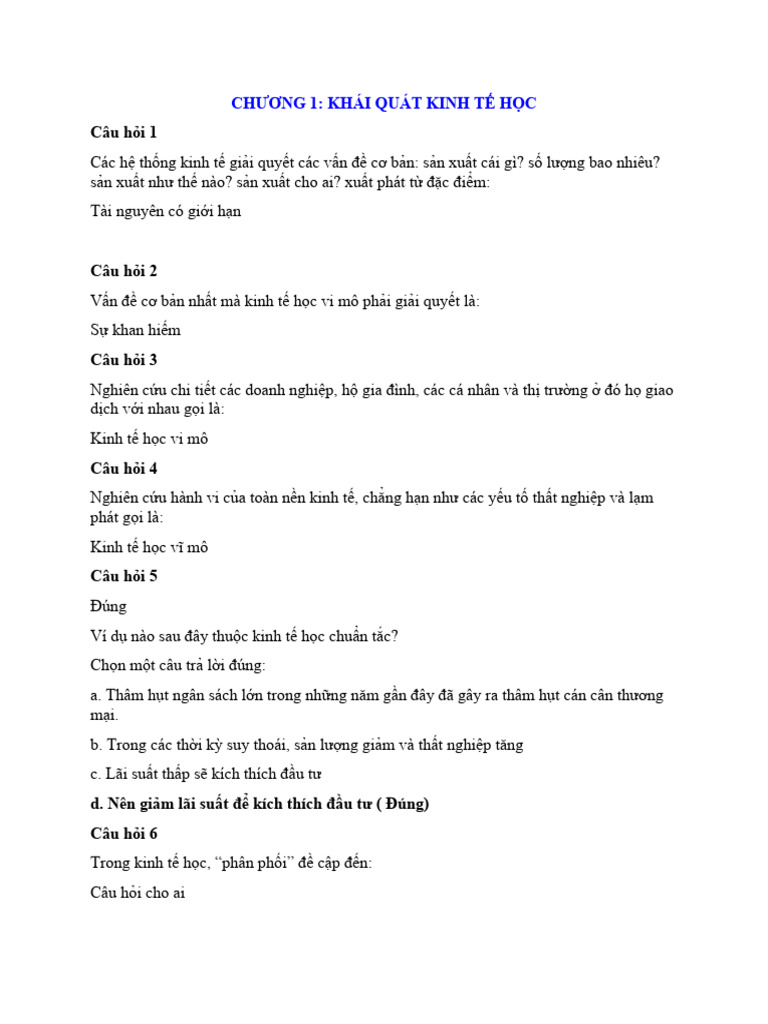 KTVM-câu Hỏi Tổng Hợp | PDF