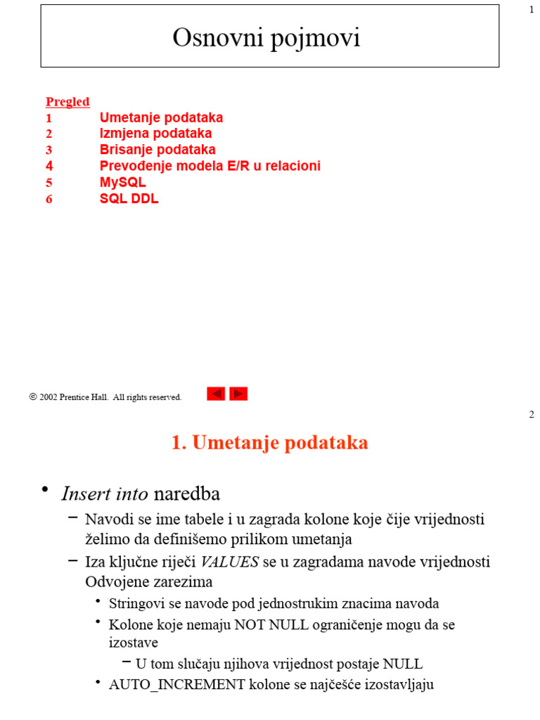 Lekcija 4 - SQL | PDF