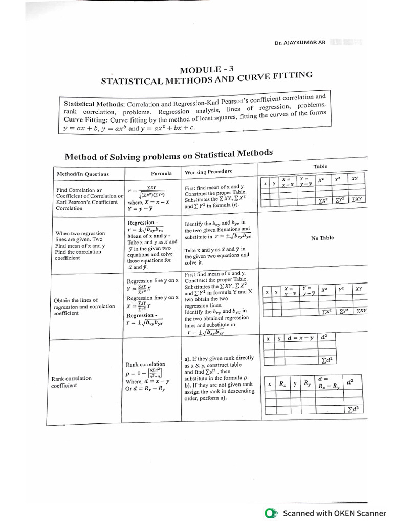 Module 3 Statistical Methods | PDF