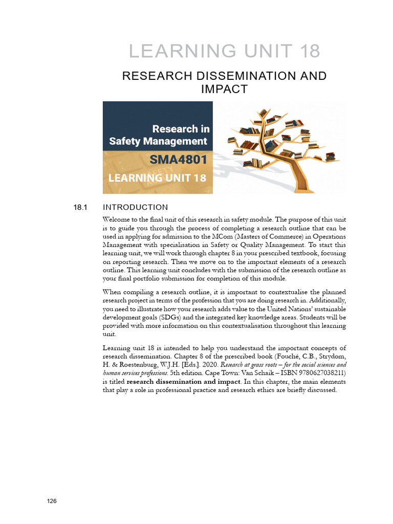 Sma4801 - Lu18 - Research Dissemination and Impact | PDF | Methodology ...