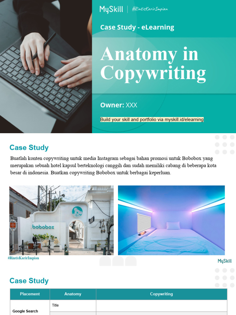 Case Study - Anatomy in Copywriting | PDF