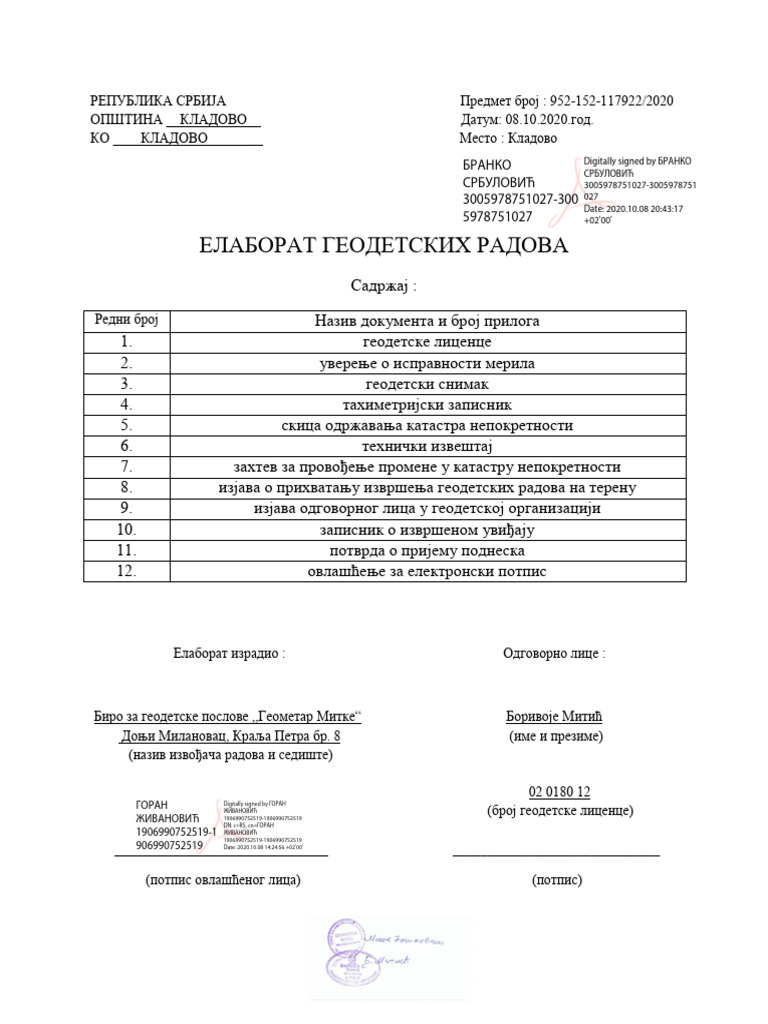 02-PGD-2018.3 - Geodetski Elaborat Izvedenih Radova Za Podzemne ...