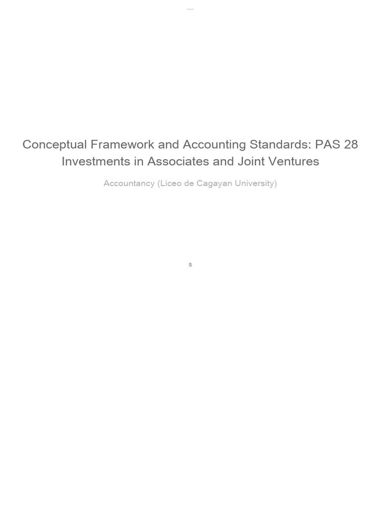 pas28 | PDF | Investing | Equity (Finance)
