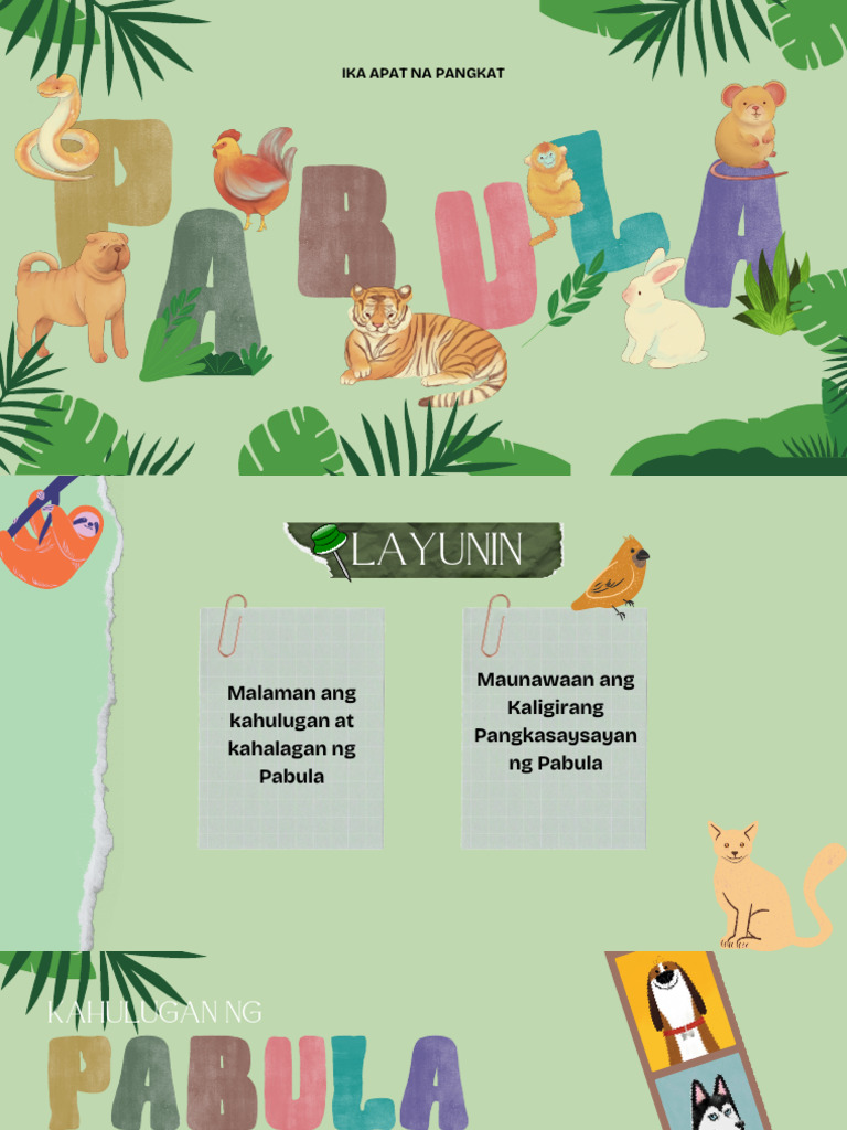 Pabula (Ika-Apat Na Pangkat) | PDF