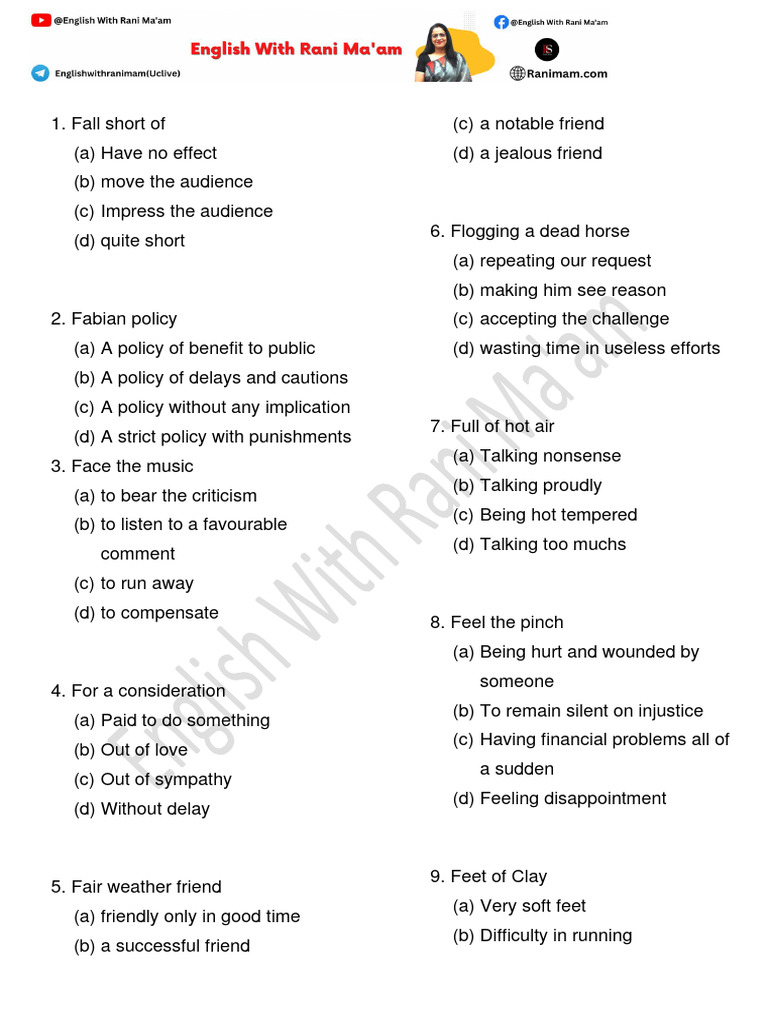 F Word With Ans | PDF