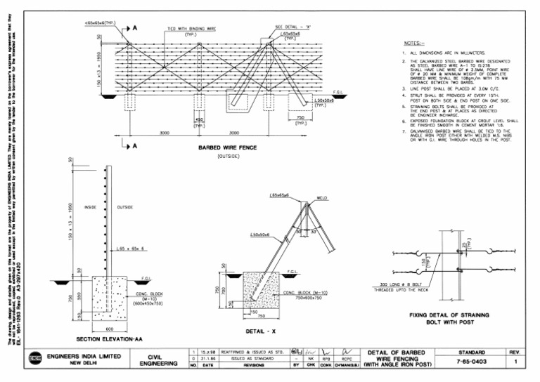 7-65-0403 REV-1, BARBED WIRE FENCING | PDF