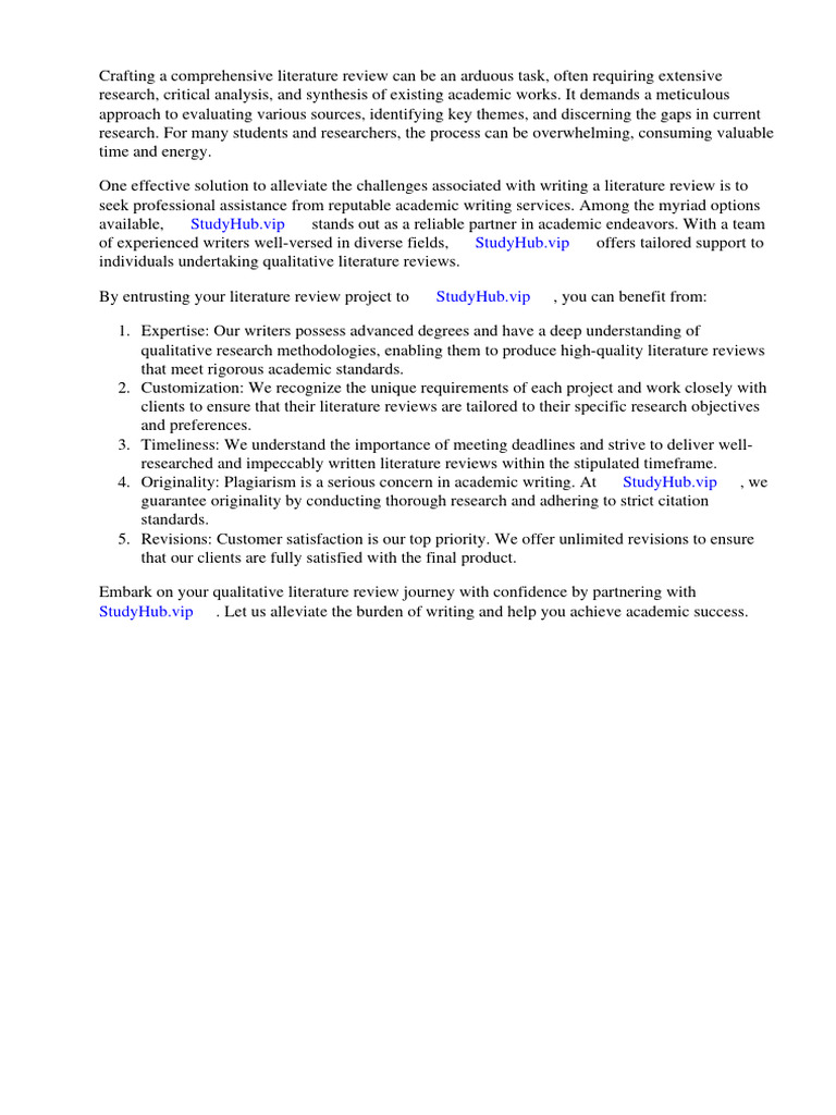 Qualitative Literature Review Example | PDF | Parsing | Essays