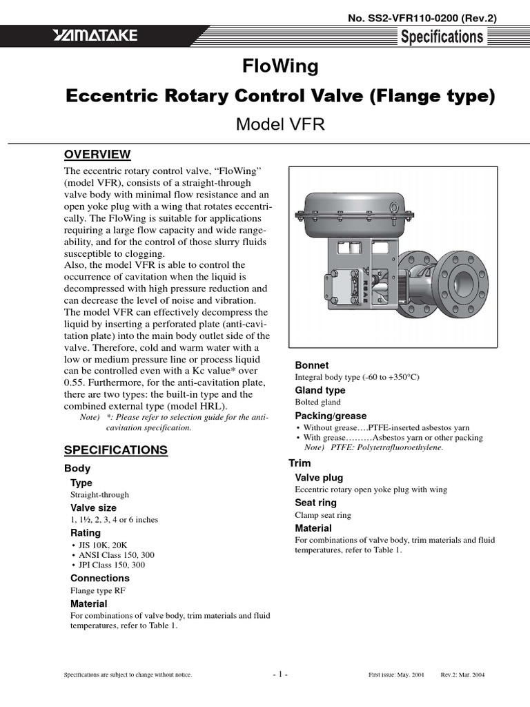 氣動式SS2 VFR110 0200 | PDF | Valve | Mechanical Engineering