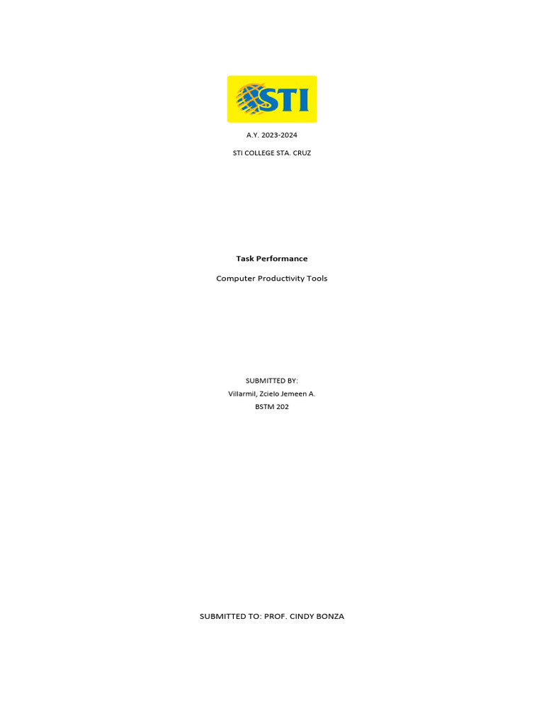 Villarmil - Zcielo Jemeen - TP - ComProd | PDF | Earth Sciences ...