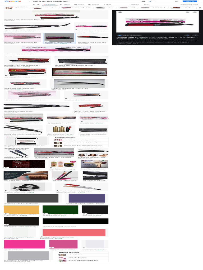 Global Star Hair Straightener - Google Search | PDF | Human Appearance