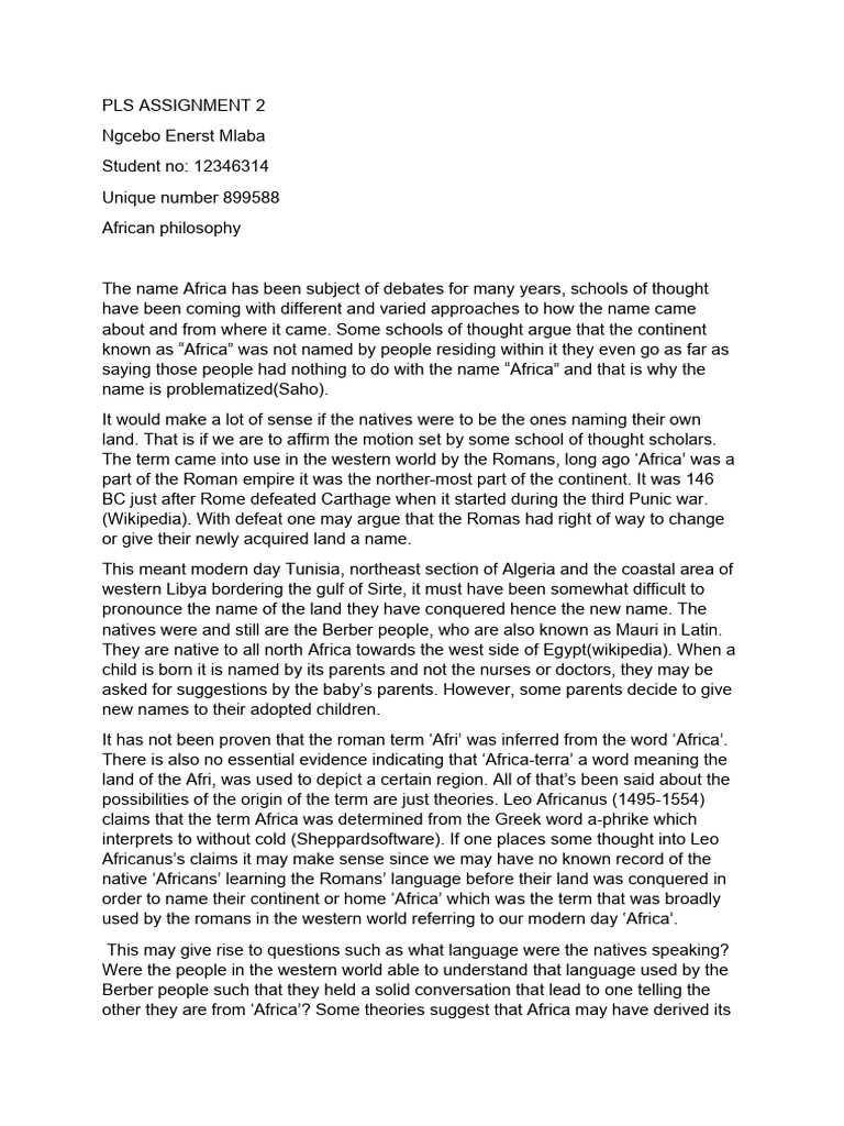 Pls Assignment 22 | PDF | Africa | Carthage