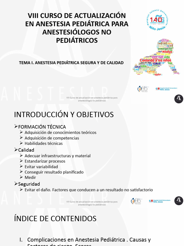 Anestesia pediátrica segura y de calidad. | PDF | Anestesia | Pediatría
