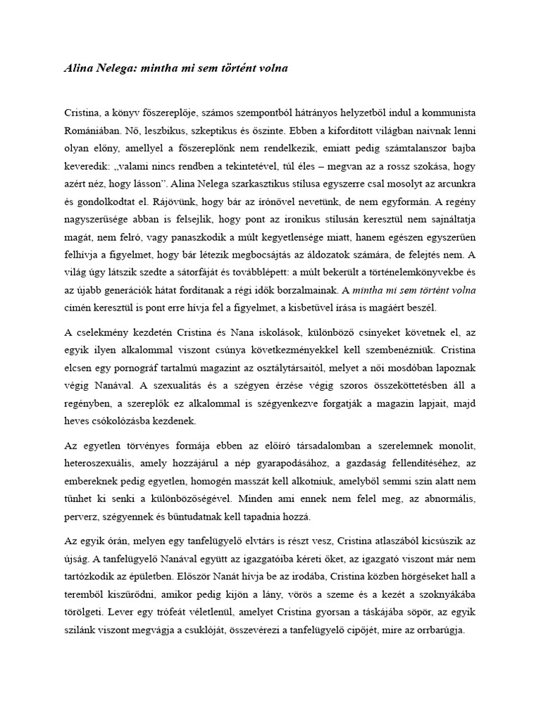 Recenzio, Alina Nelega | PDF