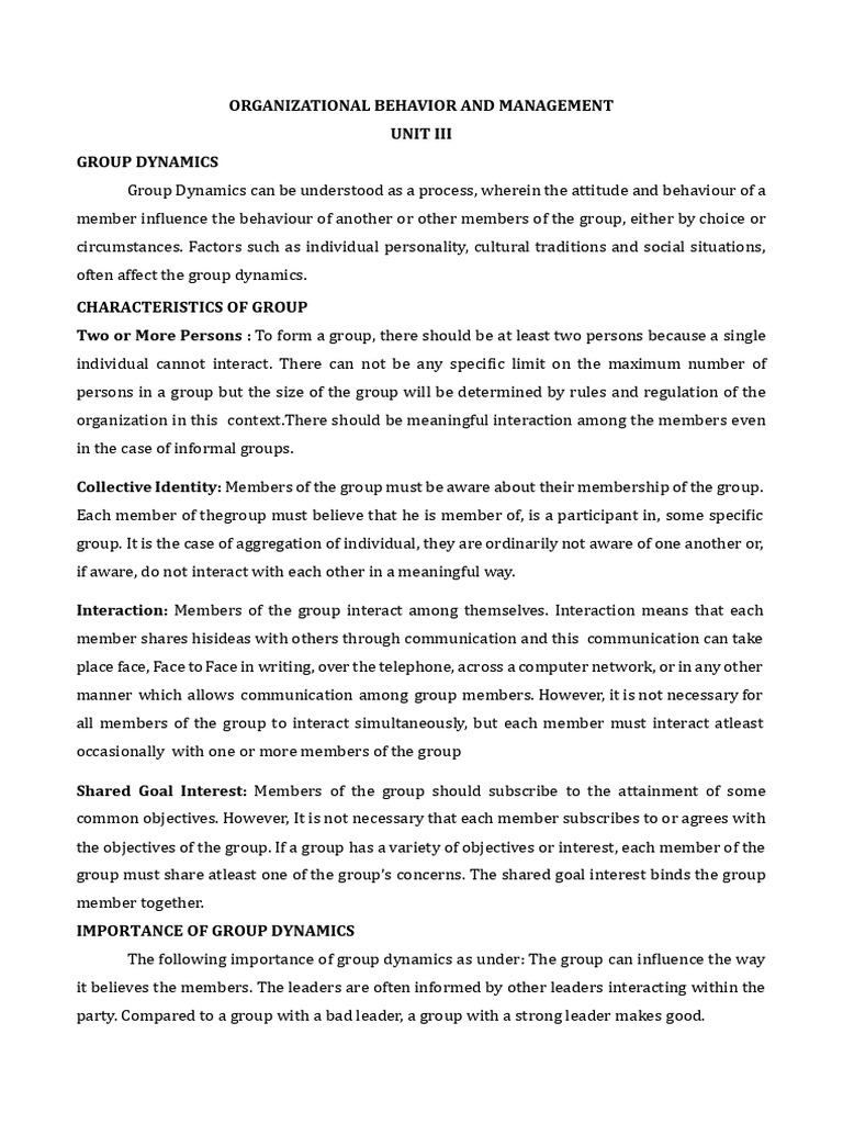 Ob Unit Iii | PDF | Communication | Leadership