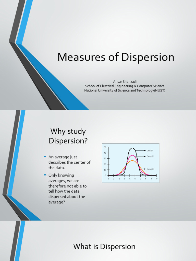 Understanding Measures of Dispersion | PDF | Coefficient Of Variation ...
