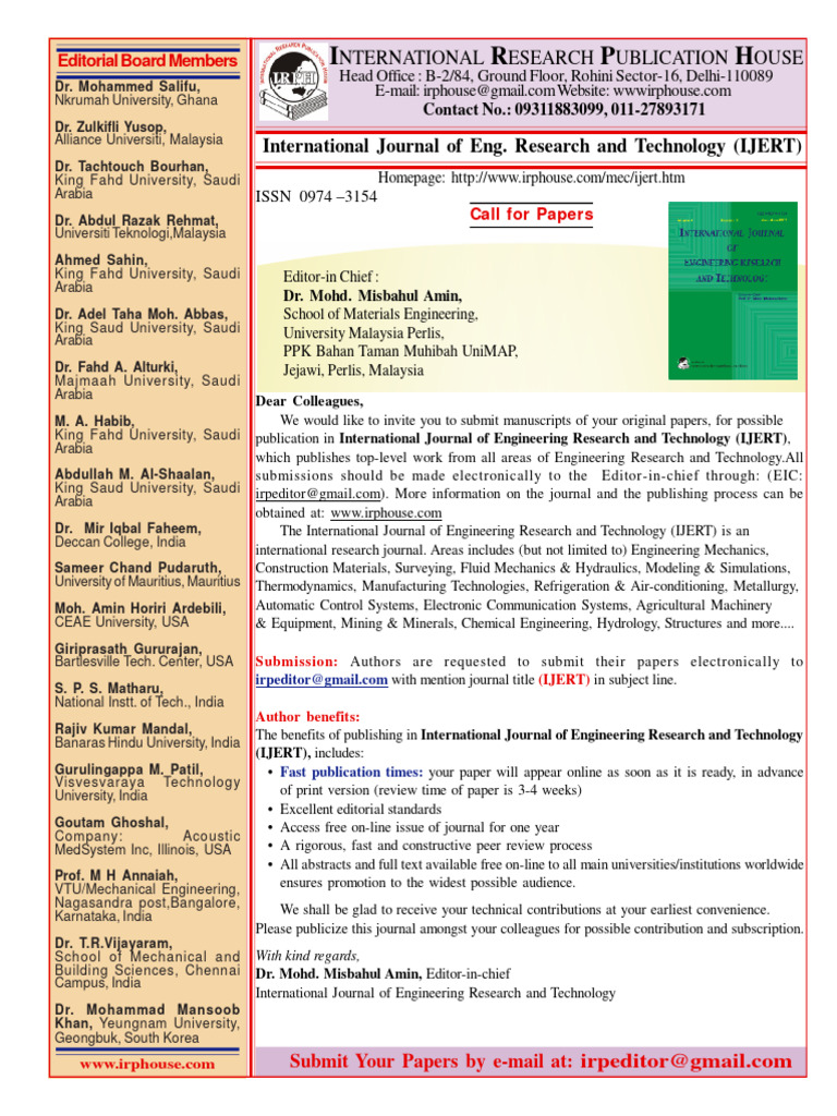 ijert | PDF | Engineering | Physical Sciences
