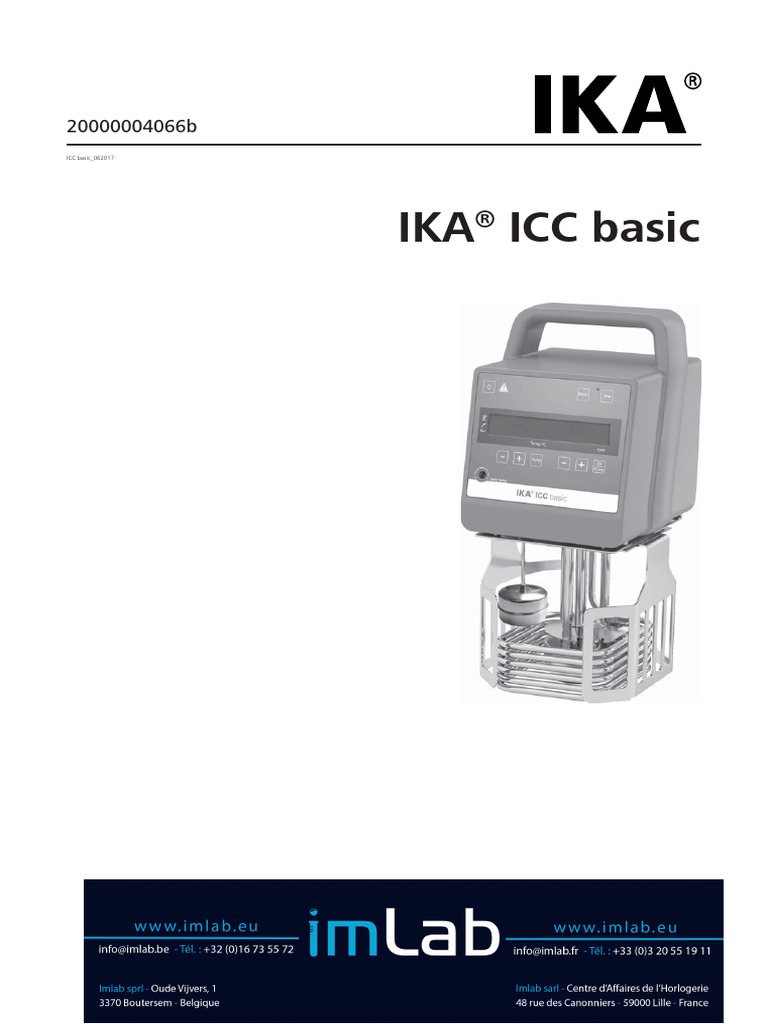 Manual EN ICC Basic Ika Imlab | PDF | Usb | Viscosity