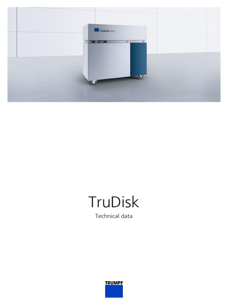 TruDisk Laser Technical Specifications | PDF | Laser | Aperture