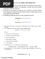 UV Visible Spectroscopy Notes | PDF | Chromophore | Ultraviolet–Visible ...