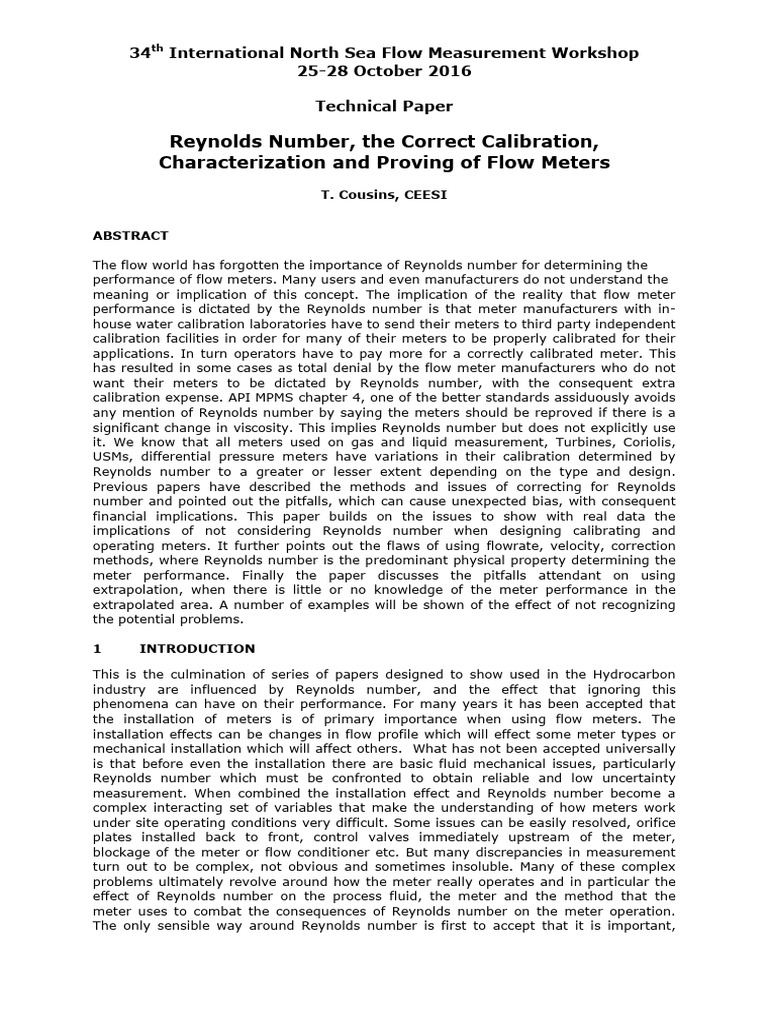 2016 12 Reynolds Number The Correct Calibration Characterization and ...