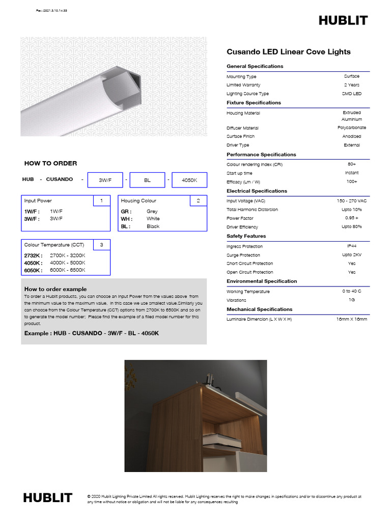 Cusando LED Linear Cove Lights | PDF | Electronic Engineering ...