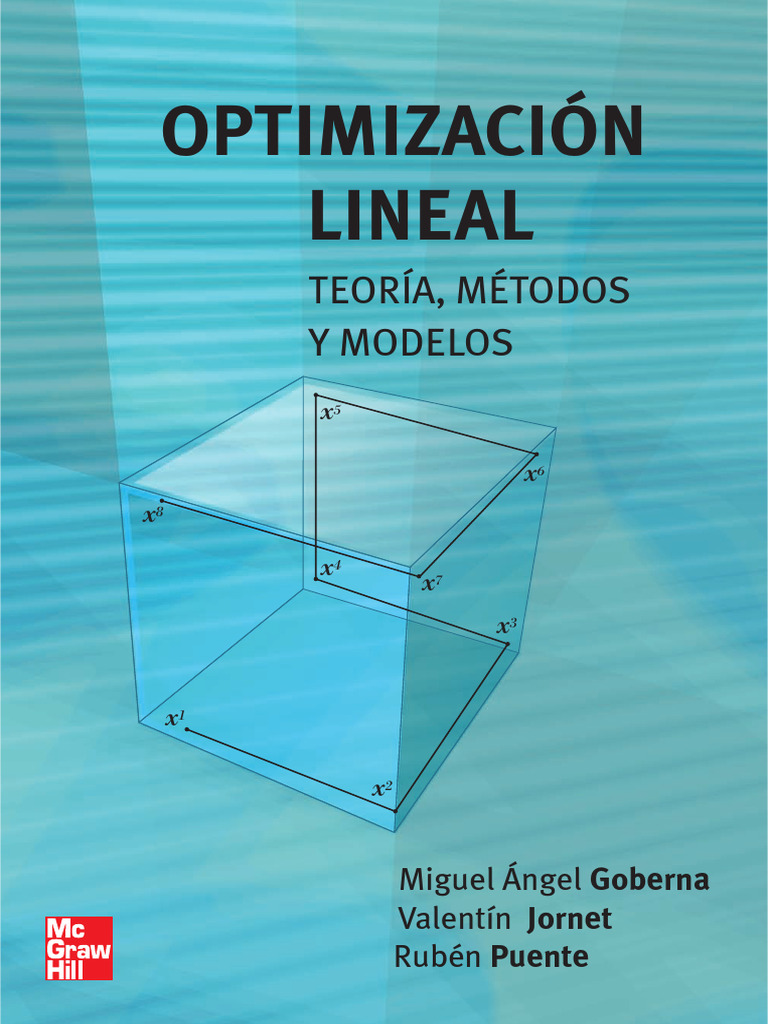 Optimización Lineal Teoría, Métodos y Modelos | PDF | Optimización Matemática | Análisis numérico