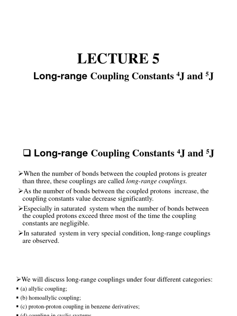 NMR Spectroscopy Lect. 5 | Download Free PDF | Proton Nuclear Magnetic Resonance | Aromaticity