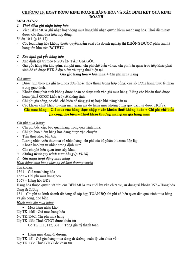 KTTC 2 - Chương 10 | PDF