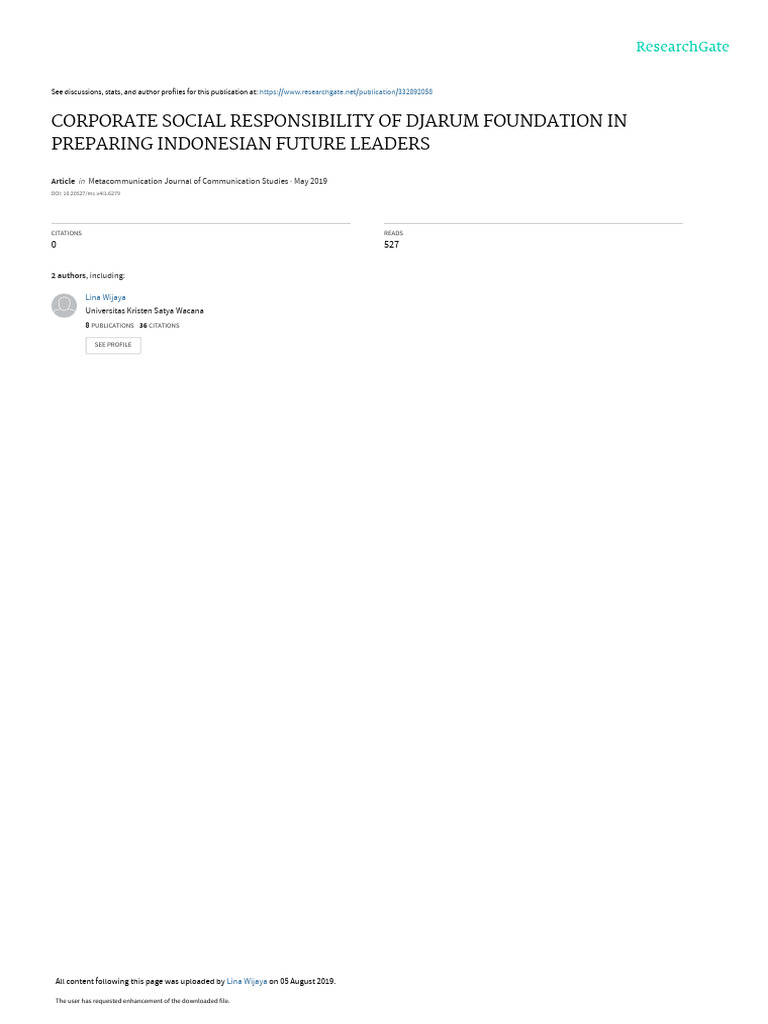 CORPORATESOCIALRESPONSIBILITYOFDJARUMFOUNDATIONINPREPARINGINDONESIANFUT ...