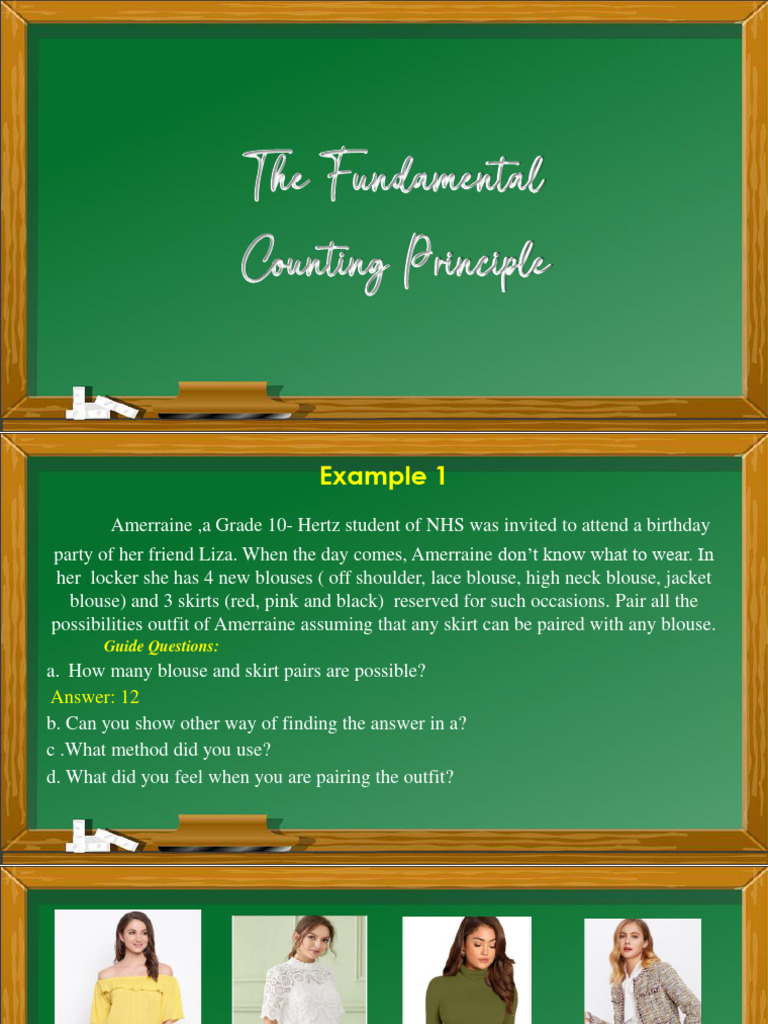Fundamental Counting Principle | PDF | Teaching Methods & Materials
