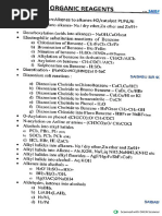 Organic Reagents and Their Functions | PDF | Alcohol | Ester