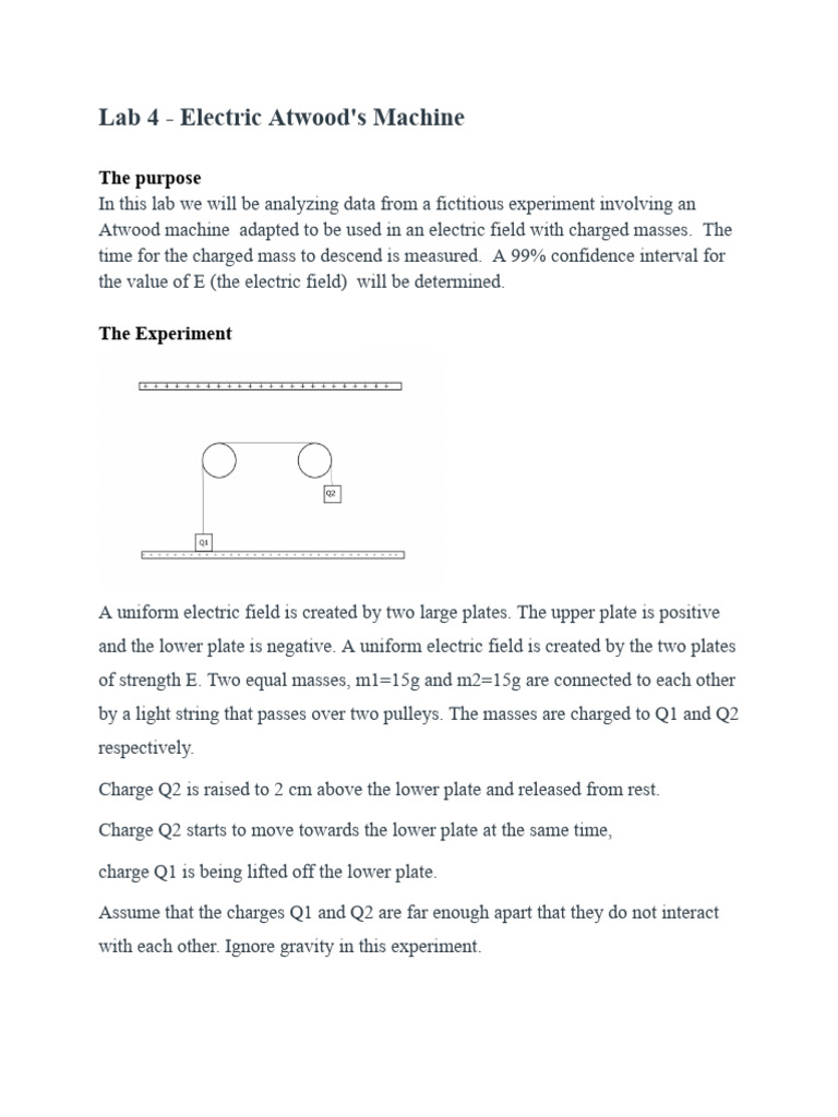 Atwood's Machine | PDF | Experiment | Observational Error