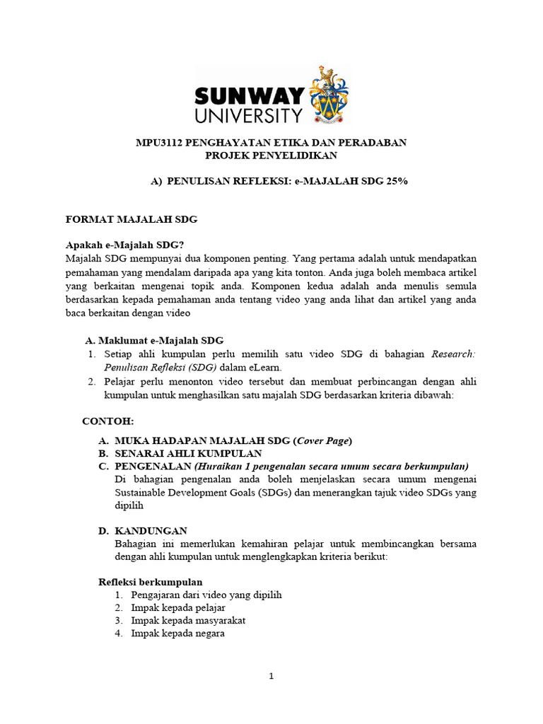 PEP - Format E-Majalah SDG | PDF