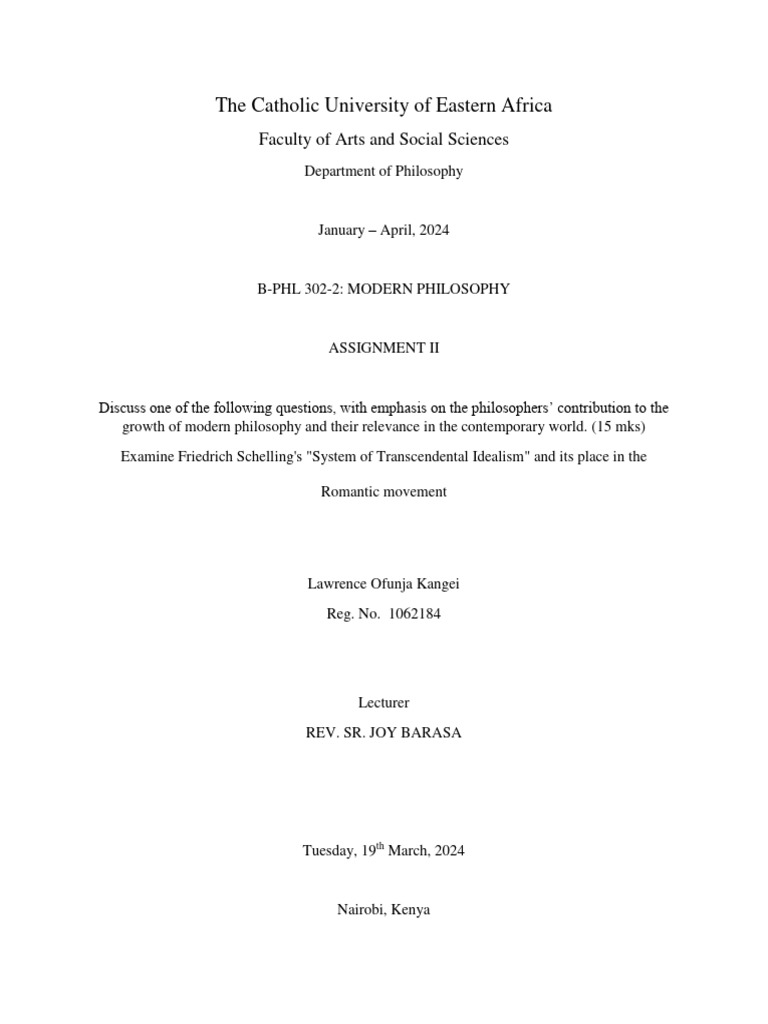 B-PHL 302-2 - Classical - Modern - Philosophy-Assignment - Ii - 2024 ... B-PHL 302-2 - Classical - Modern - Philosophy-Assignment - Ii - 2024 ...