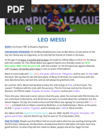 The Story of Messi | PDF | Lionel Messi | Sports