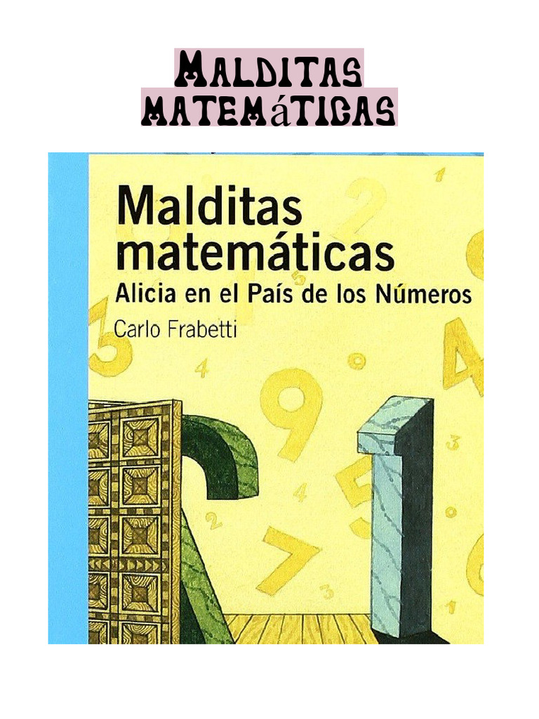Alicia y el País de las Matemáticas | PDF | Las aventuras de Alicia en ...