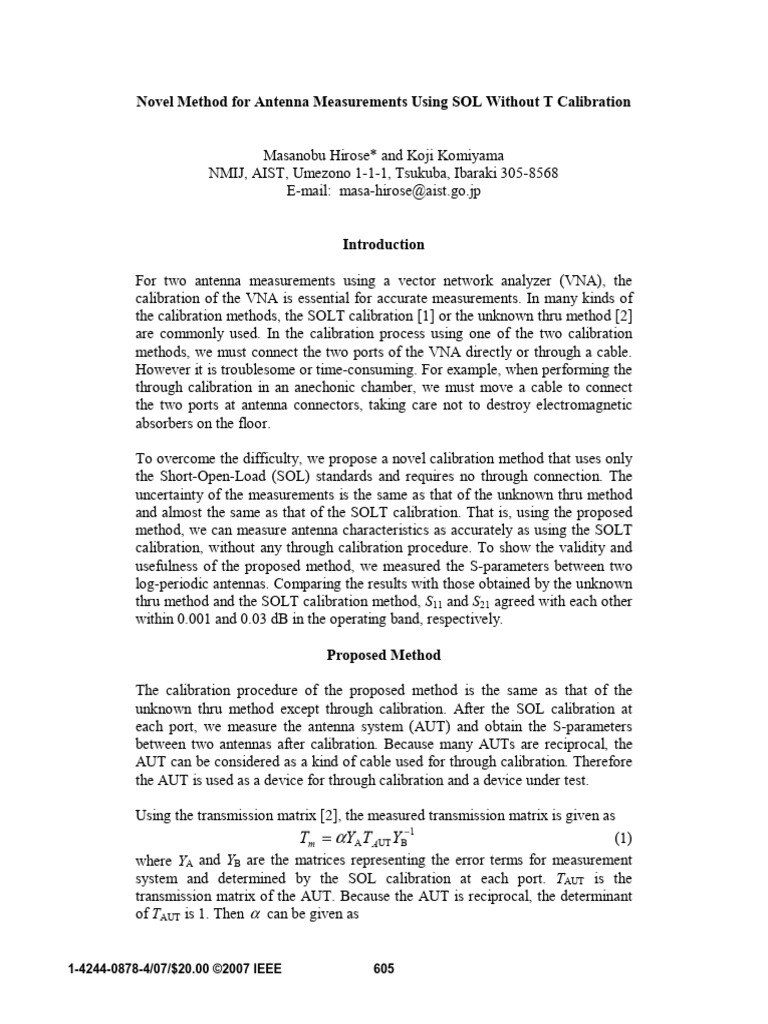 Compare SOL With SOLT and SOLR | PDF | Calibration | Signal To Noise Ratio