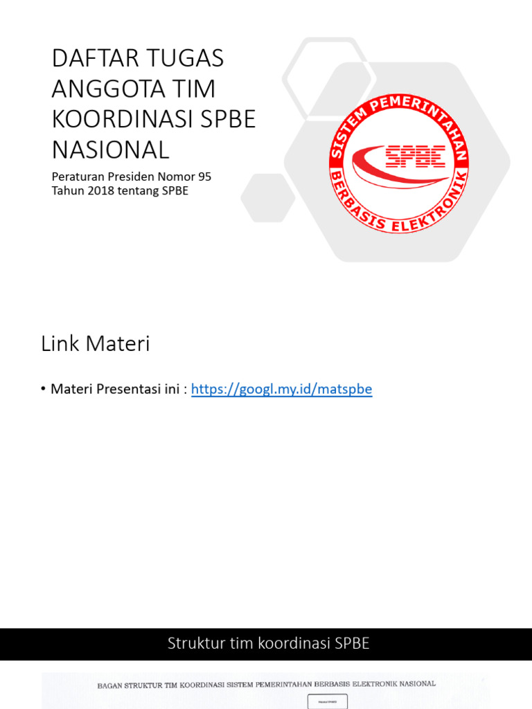 Pelaporan Tugas SPBE Nasional | PDF