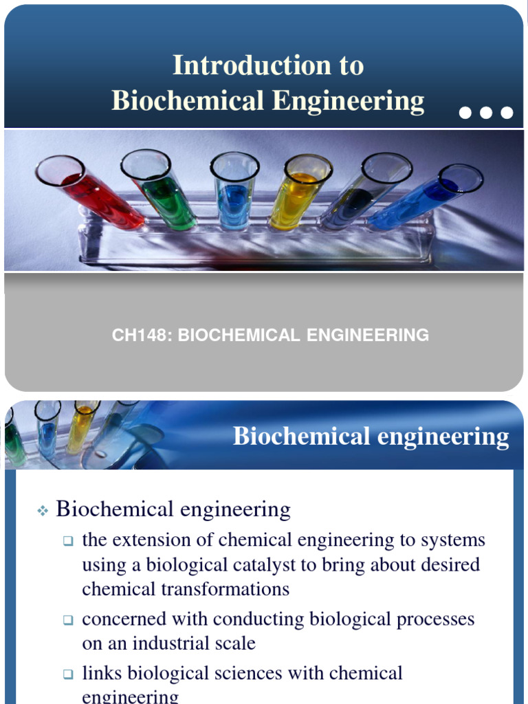 01 Intro to Bioeng | PDF | Biotechnology | Biology