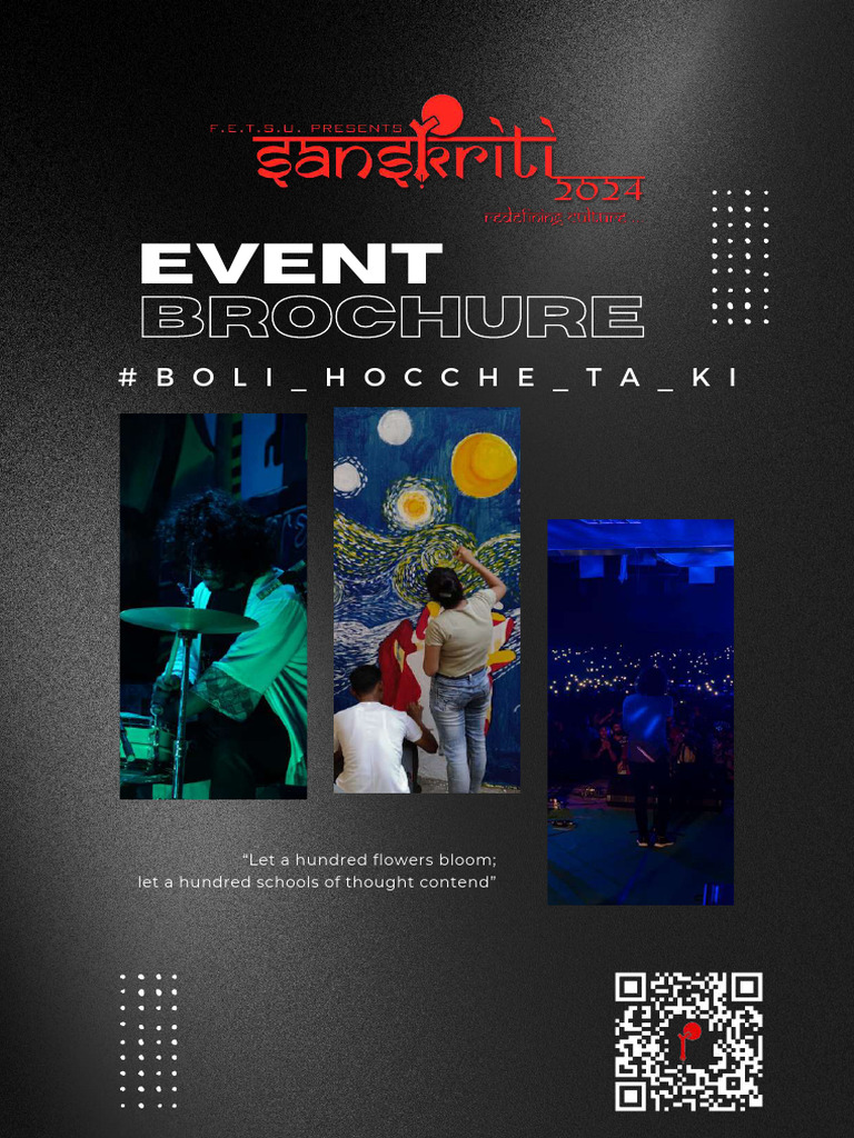 FETSU Sanskriti '24 Events Brochure | PDF | Image Editing