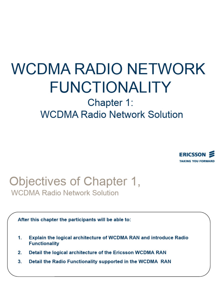 WCDMA Radio Network Solution | PDF | Mobile Technology | Wireless