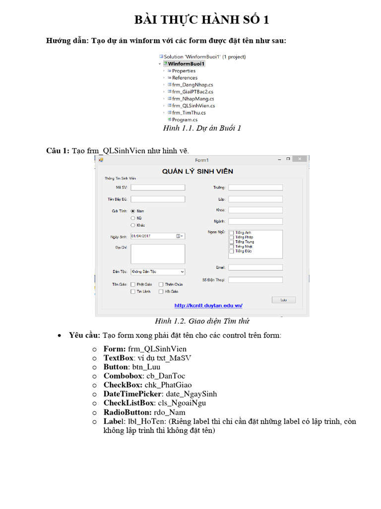 CS 414 - Lap Trinh UngDungNET - 2020S - Lab - 6 | PDF CS 414 - Lap Trinh UngDungNET - 2020S - Lab - 6 | PDF