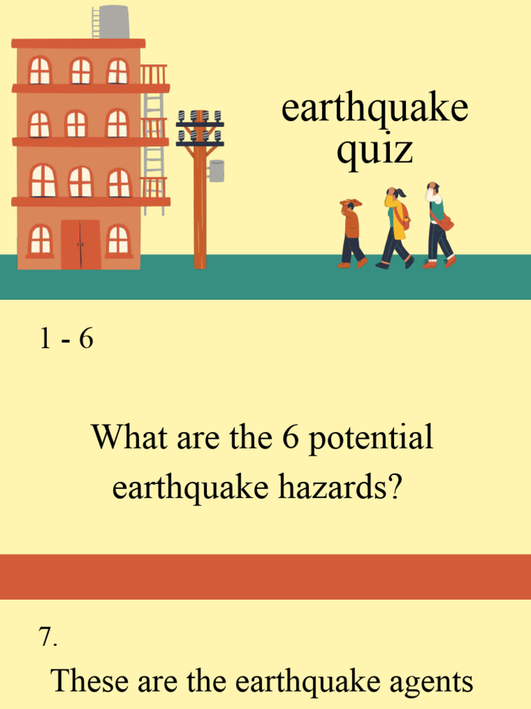 Earthquake Quiz | PDF