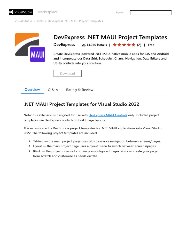 DevExpress MAUI Template | PDF