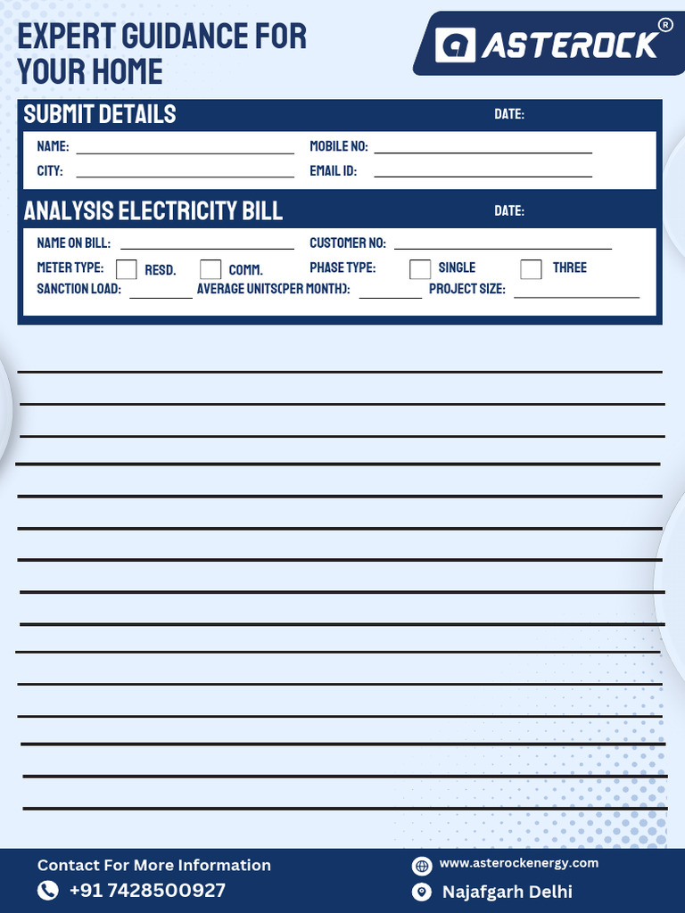 Site Visit Form | PDF | Solar Panel | Solar Power