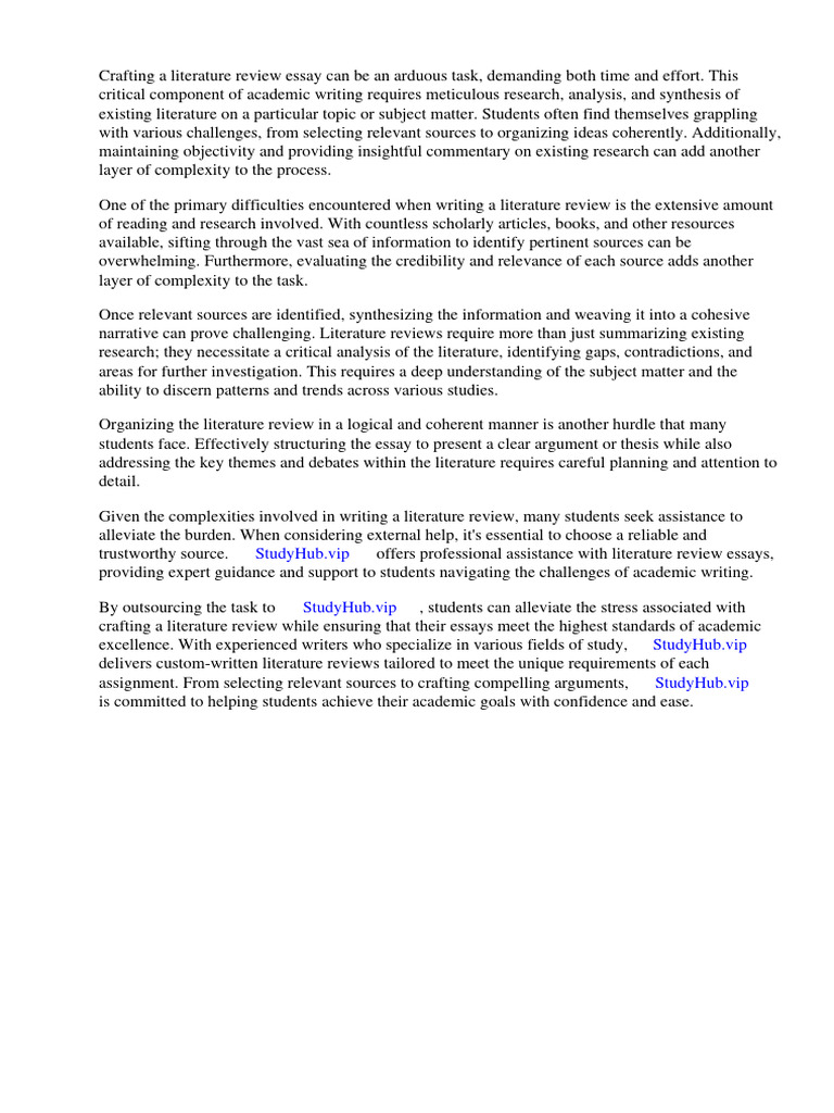 Writing Literature Review Essays | PDF | Essays | Literature Review Writing Literature Review Essays | PDF | Essays | Literature Review