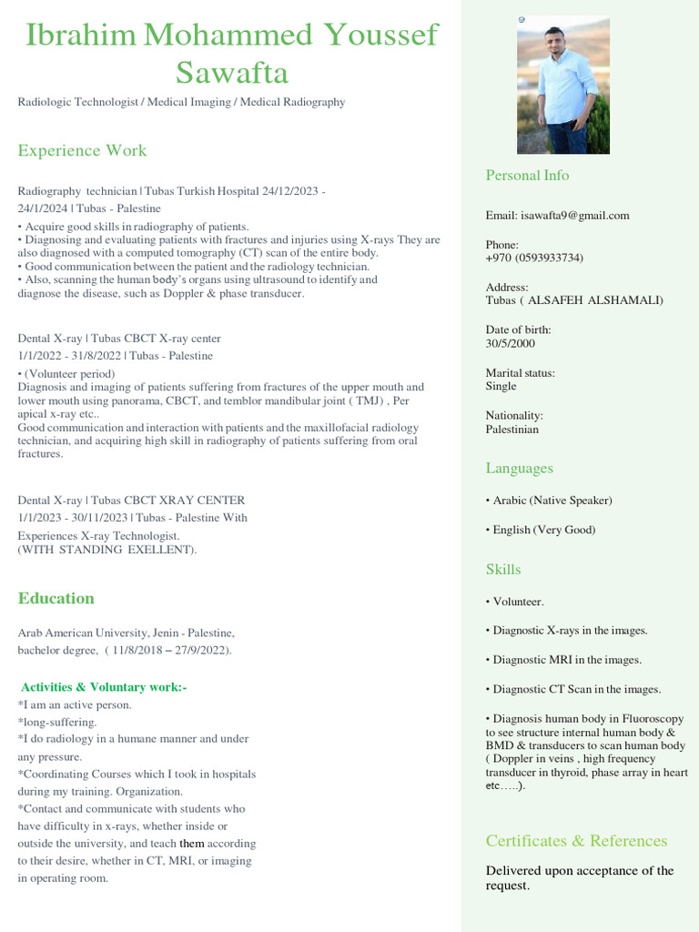 CV-Medical Imaging Radiography | PDF | Radiology | Medical Imaging